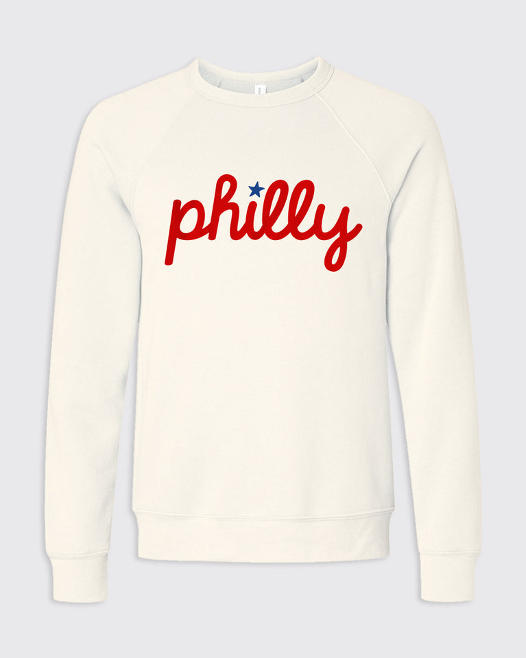 Vintage Philly Icon Script Crewneck - Philly Sports Shirts