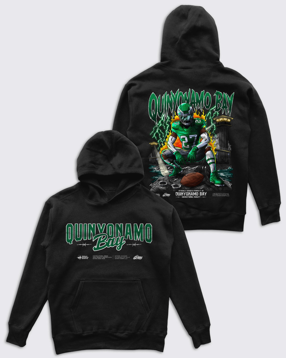 Quinyonamo Bay Hoodie - Quinyon Mitchell - Philly Sports Shirts